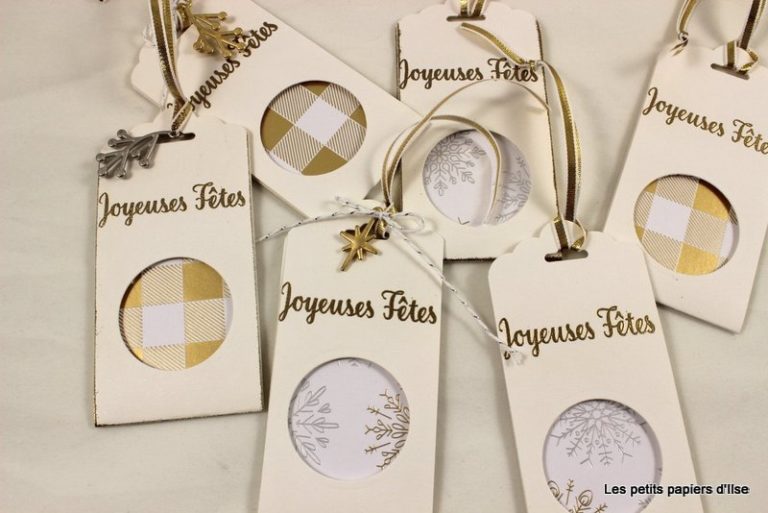 Étiquettes cadeaux Joyeuses fêtes - Les petits papiers d'Ilse
