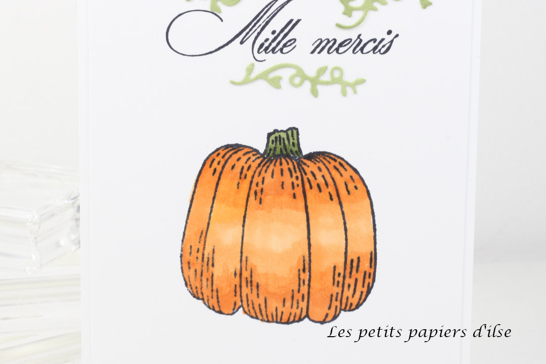 Carte à la citrouille pour fêter Halloween - Les petits papiers d'Ilse