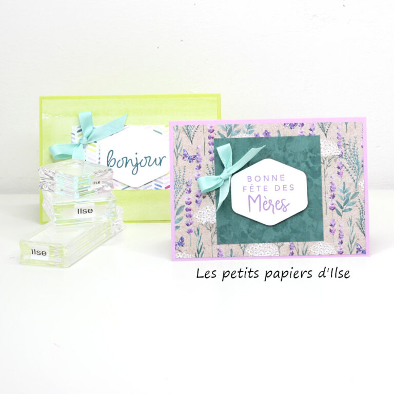 Carte simple à l'hexagone - Les petits papiers d'Ilse