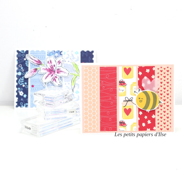 Carte simple inspirée de Heidi vd Heuvel - Les petits papiers d'Ilse