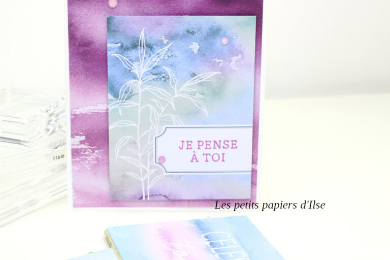 Une carte simple Souvenirs et Cie - Les petits papiers d'Ilse